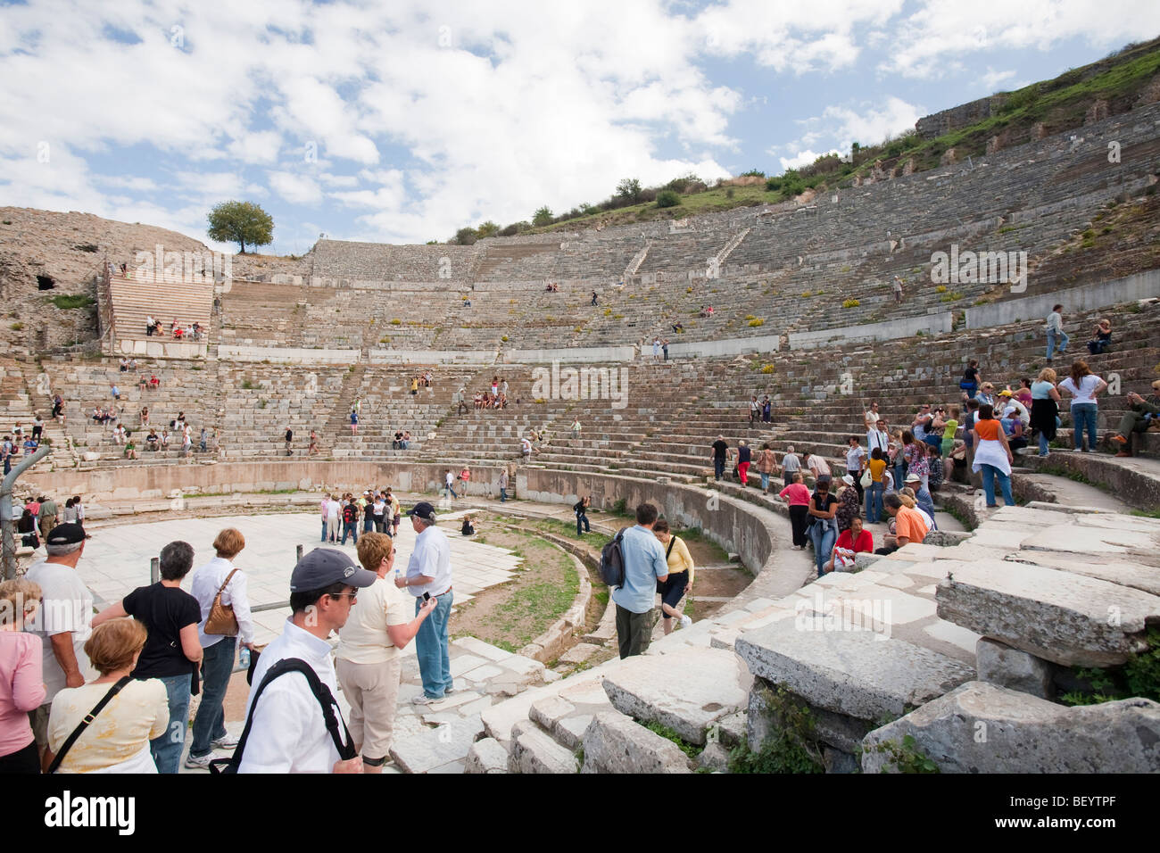 The main ampitheatre at Ephasus is an ancient Roman and Greek city in ...