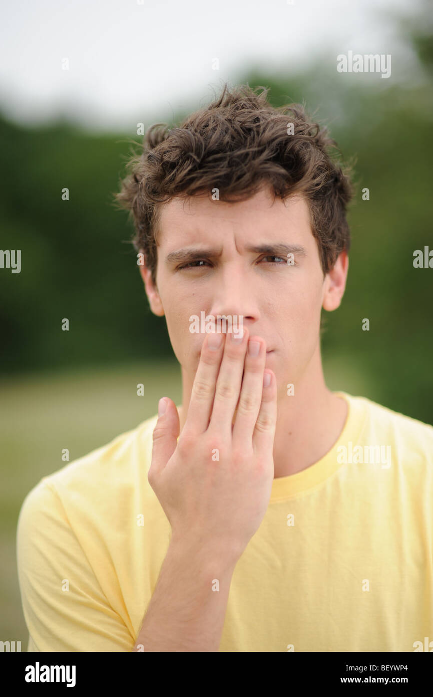 Man in yellow field hi-res stock photography and images - Alamy
