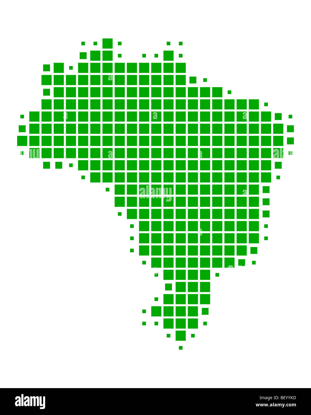 Green dotted map of brazil hi-res stock photography and images - Alamy