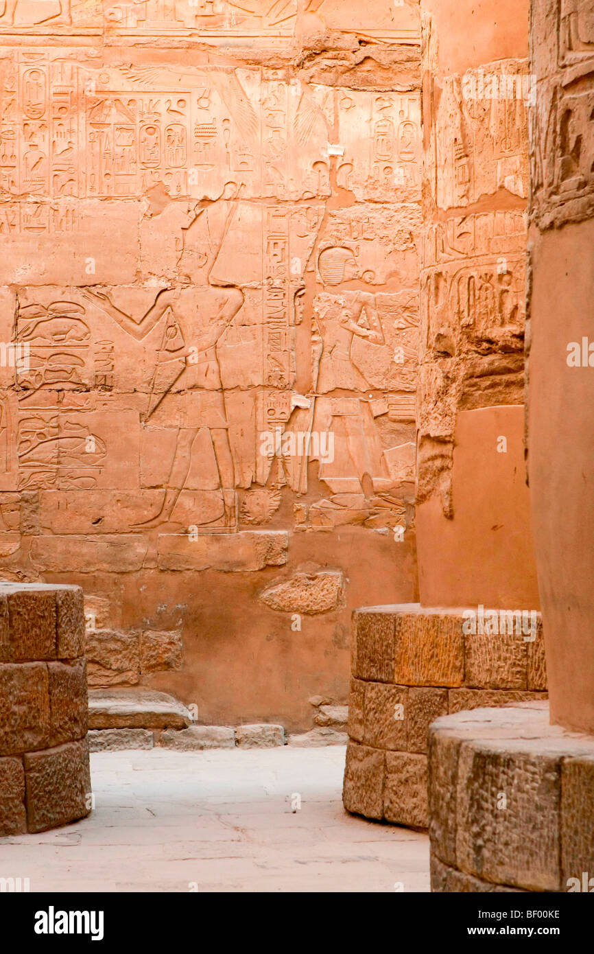 The Great Hypostyle Hall at the Karnak Temple, Luxor, Egypt Stock Photo ...