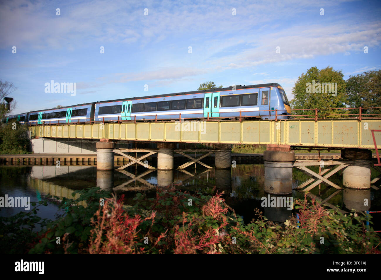 National Express 170 class High Speed Turbostar Diesel Train Unit river ...