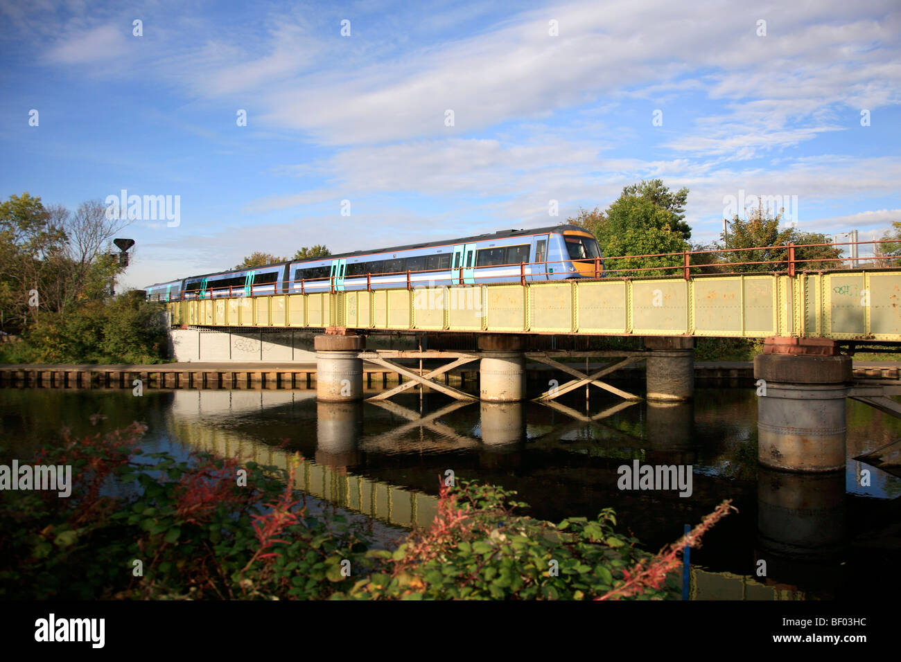 National Express 170 class High Speed Turbostar Diesel Train Unit river ...