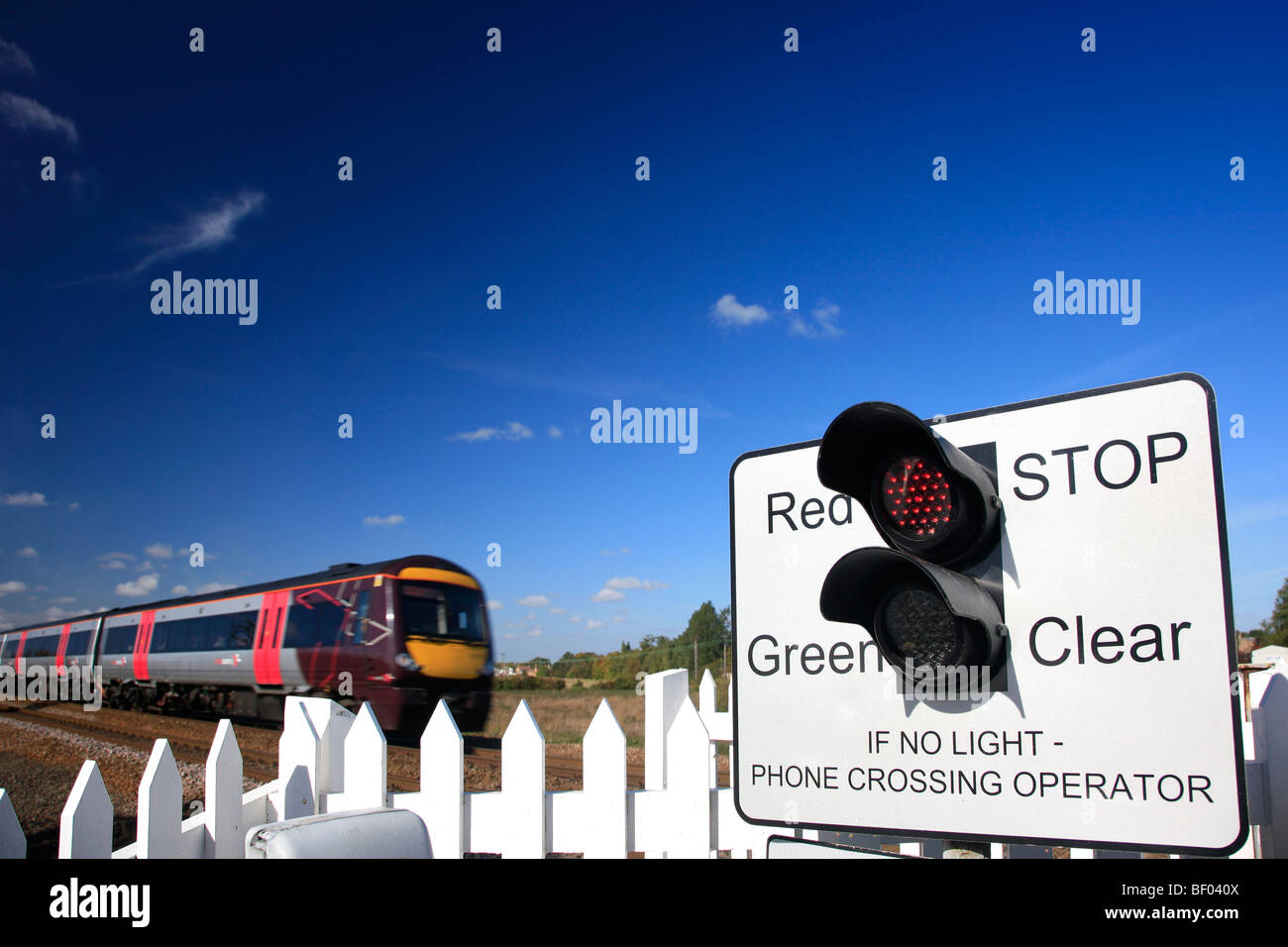 Railway line danger warnings hi-res stock photography and images - Alamy
