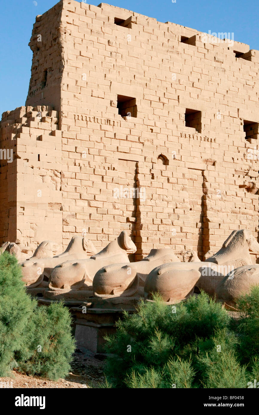 The First Pylon at Karnak Temple, Luxor, Egypt Stock Photo - Alamy