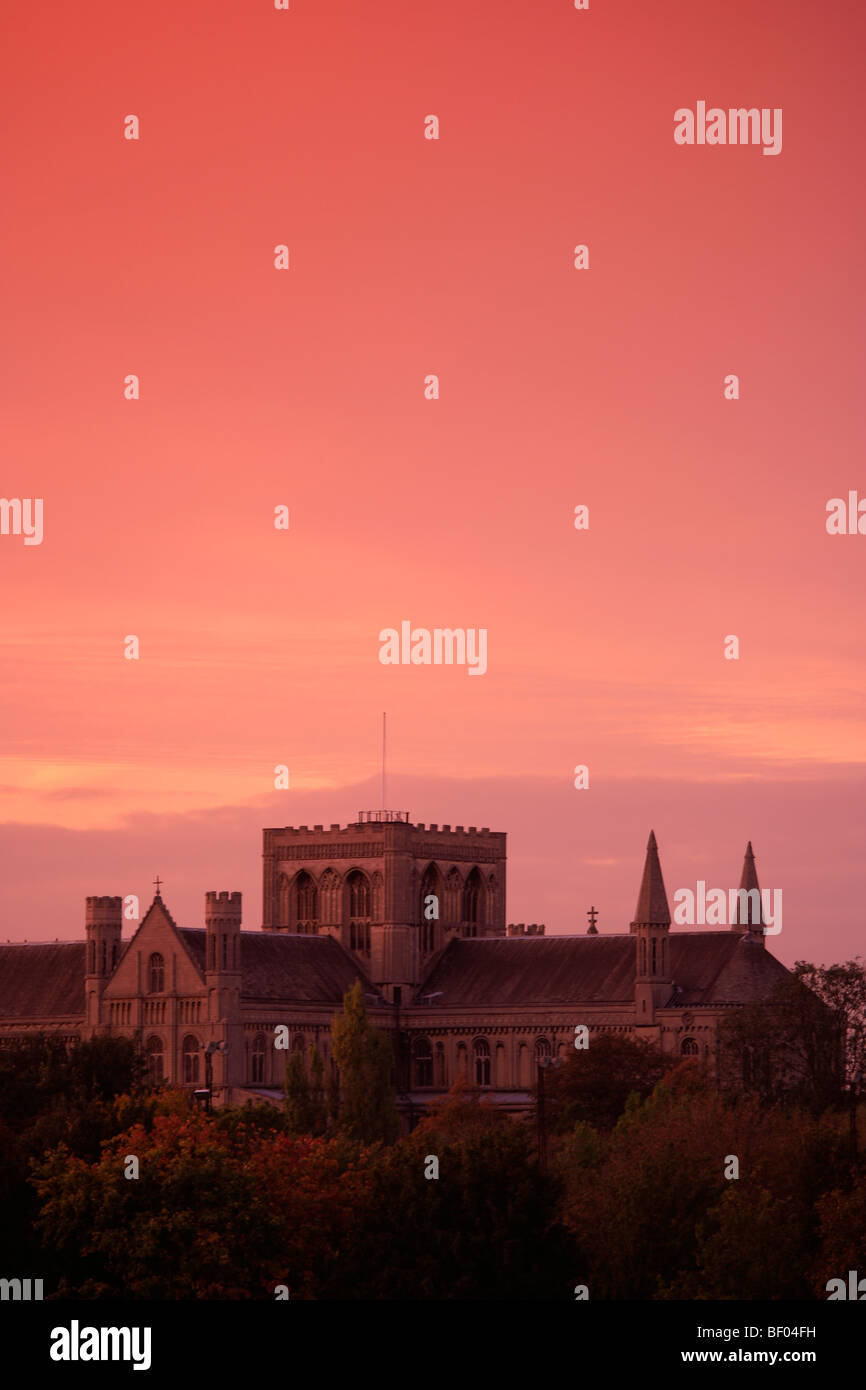 Sunset Landscape South Elevation Cloisters Peterborough City Cathedral ...