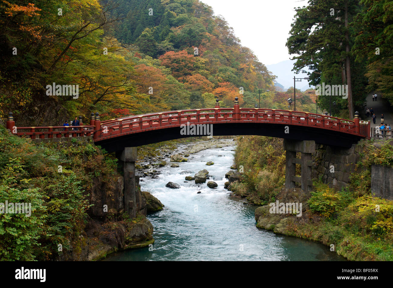 Shinkyo Bridge at Nikko,Tochigi Prefecture, Japan Stock Photo - Alamy