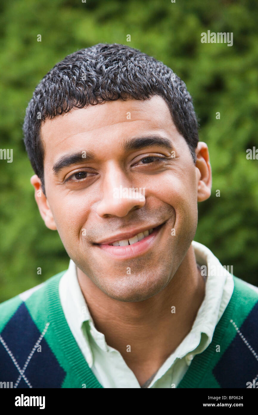 Portrait of a happy man smiling Stock Photo - Alamy