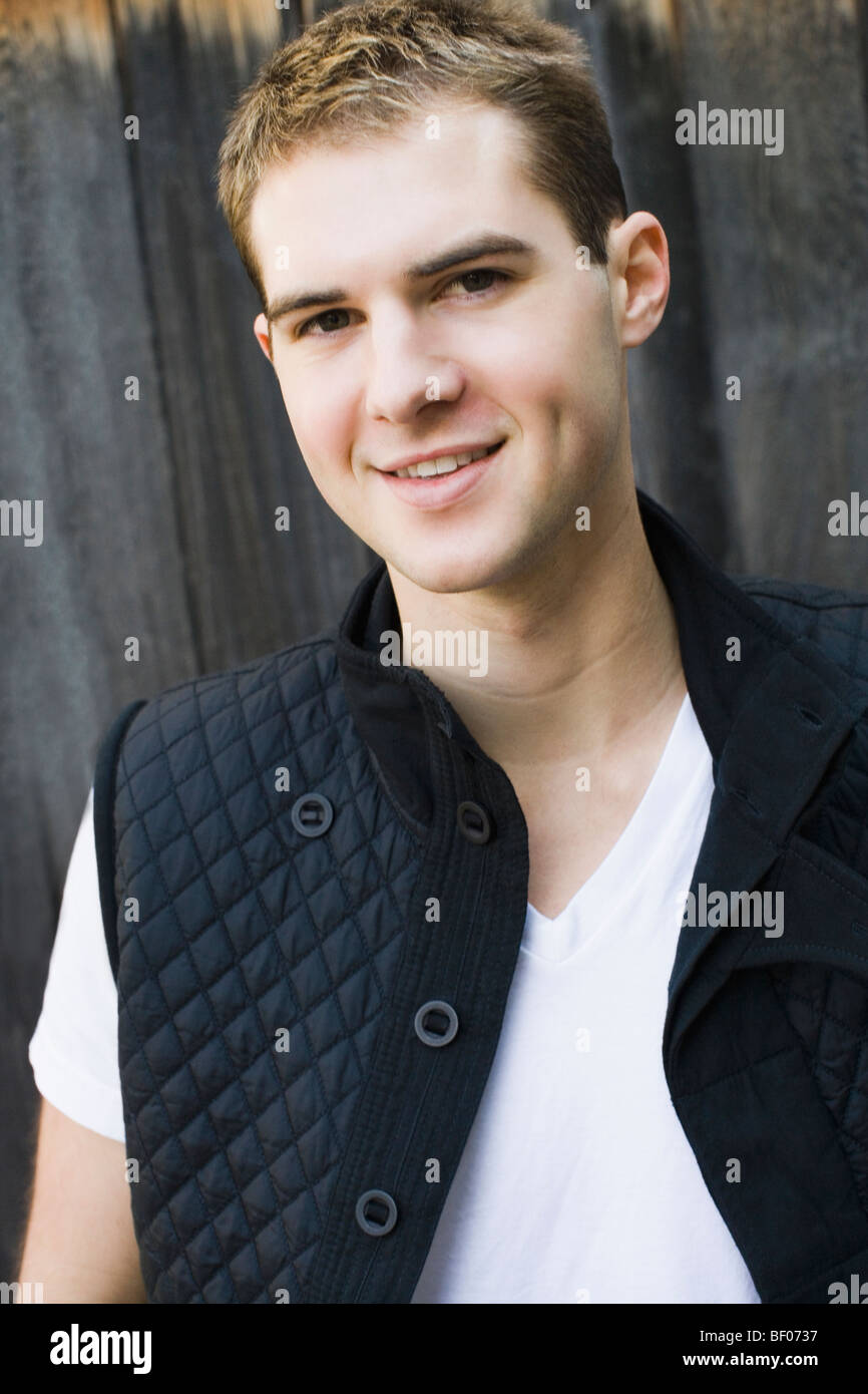 Portrait of a happy man smiling Stock Photo - Alamy