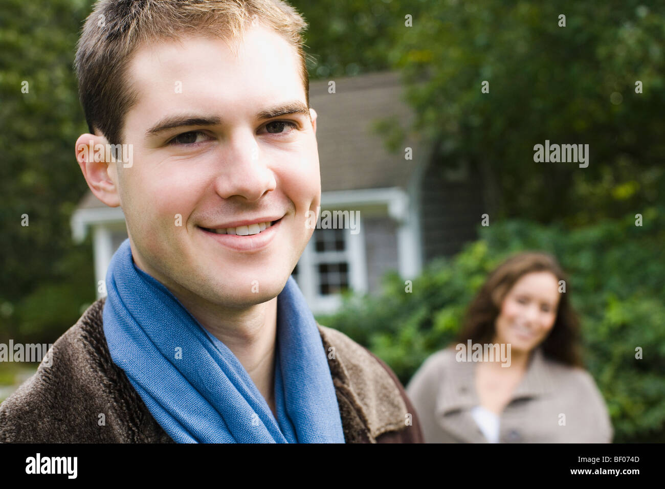 Portrait of a happy man smiling Stock Photo - Alamy