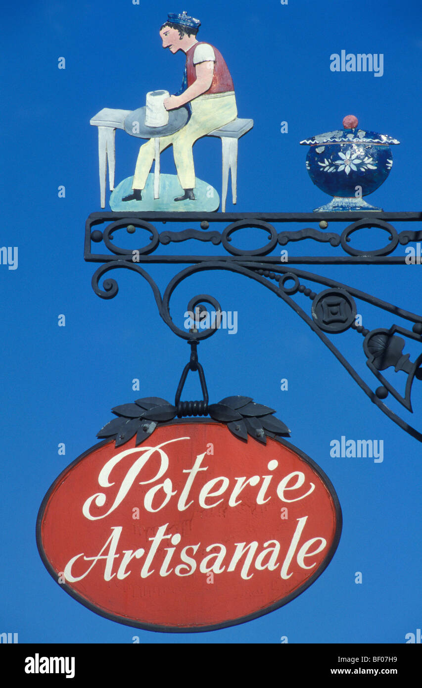 Sign, Pottery, Soufflenheim, Alsace, France Stock Photo - Alamy