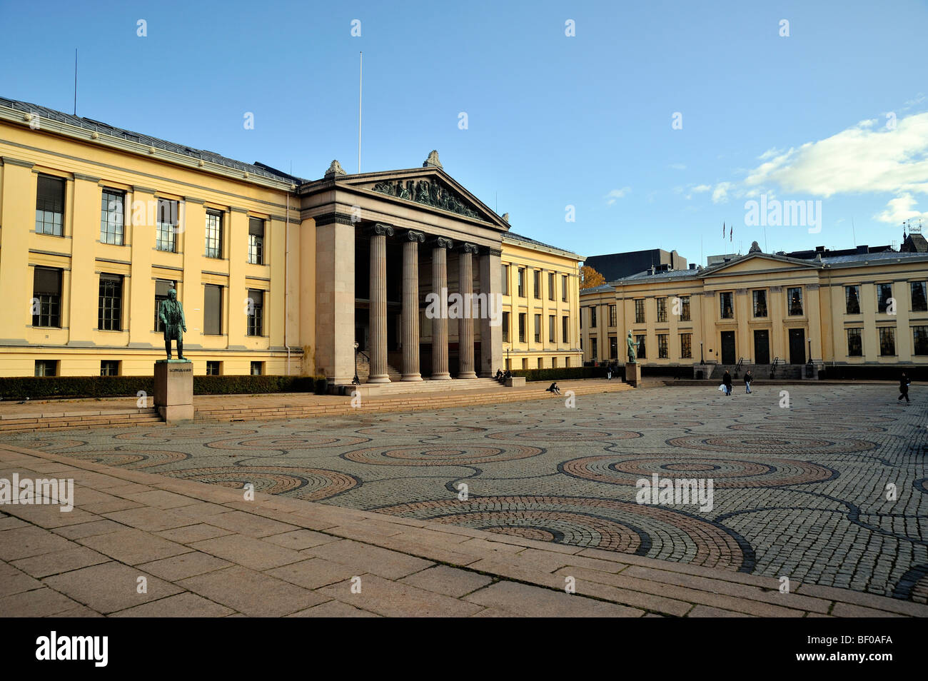 Norway. Oslo. University. The old university building,now the law ...