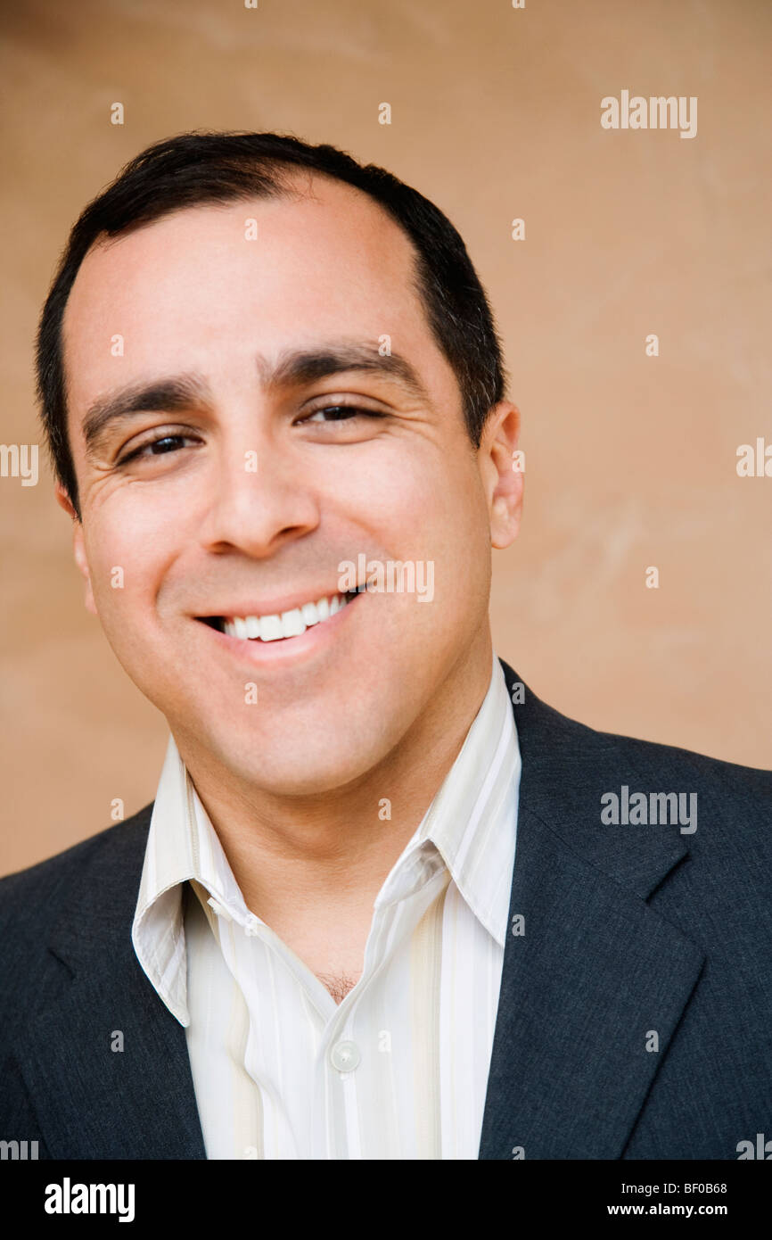 Portrait of a man smiling Stock Photo - Alamy