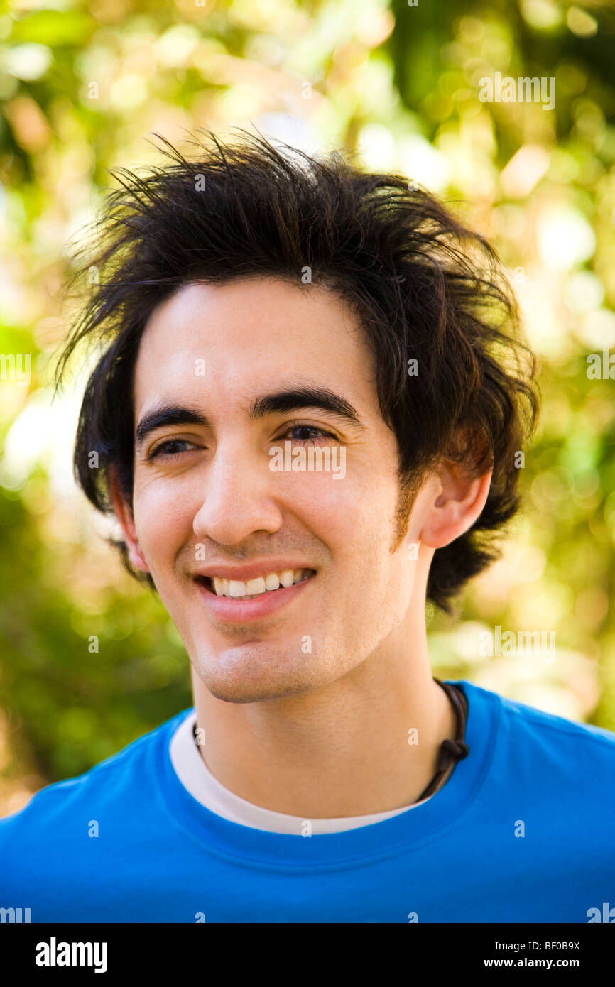 Close-up of a man smiling Stock Photo - Alamy
