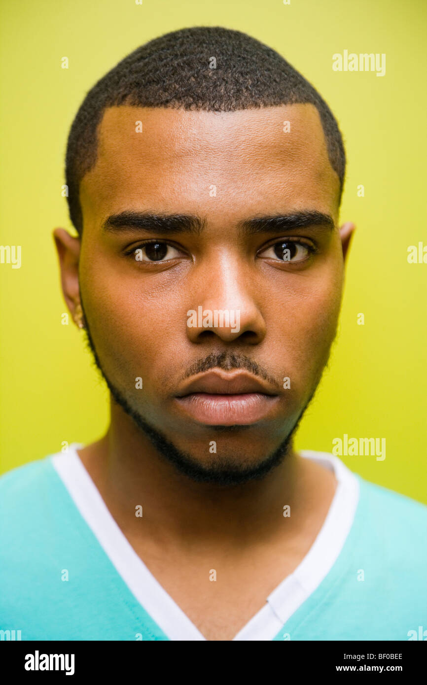 Portrait of a man thinking Stock Photo - Alamy