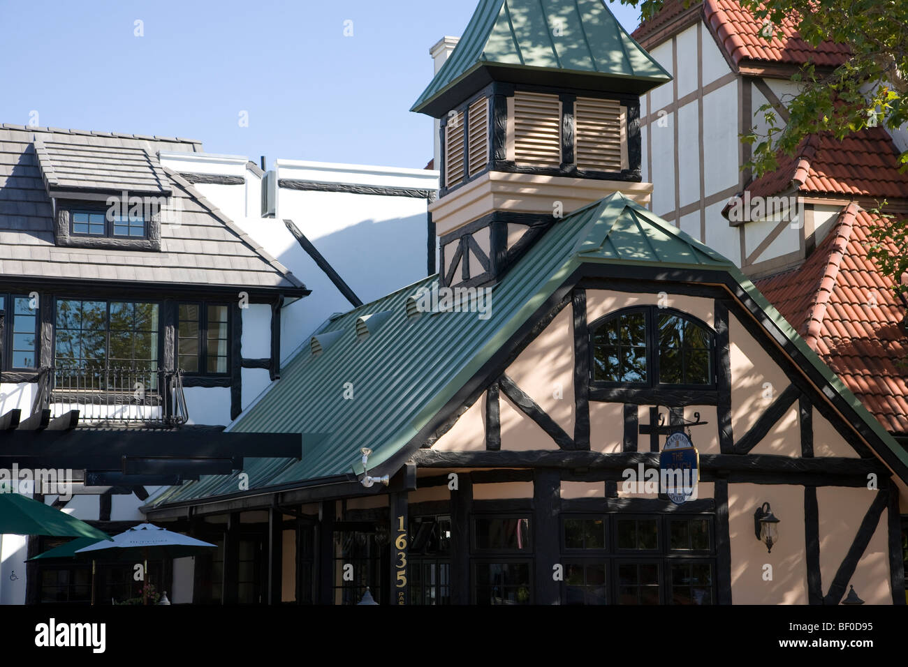 Shopping street in Solvang in California, USA Stock Photo - Alamy