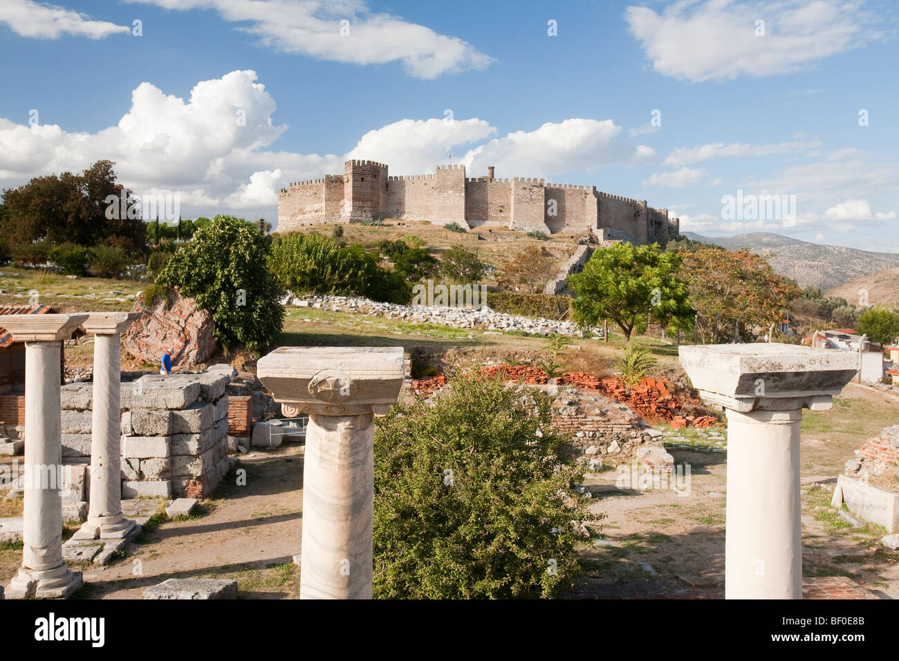 The Basilica of St John in Selcuk, Izmir province in turkey. It is ...