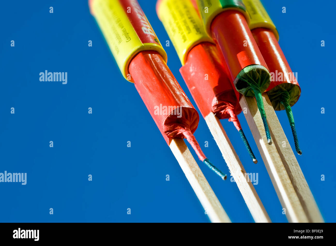 Flying fireworks rocket hi-res stock photography and images - Alamy