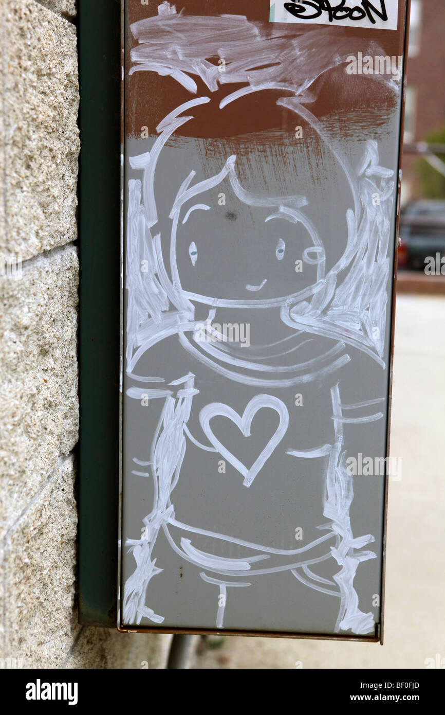 Graffiti on street utility box hi-res stock photography and images - Alamy
