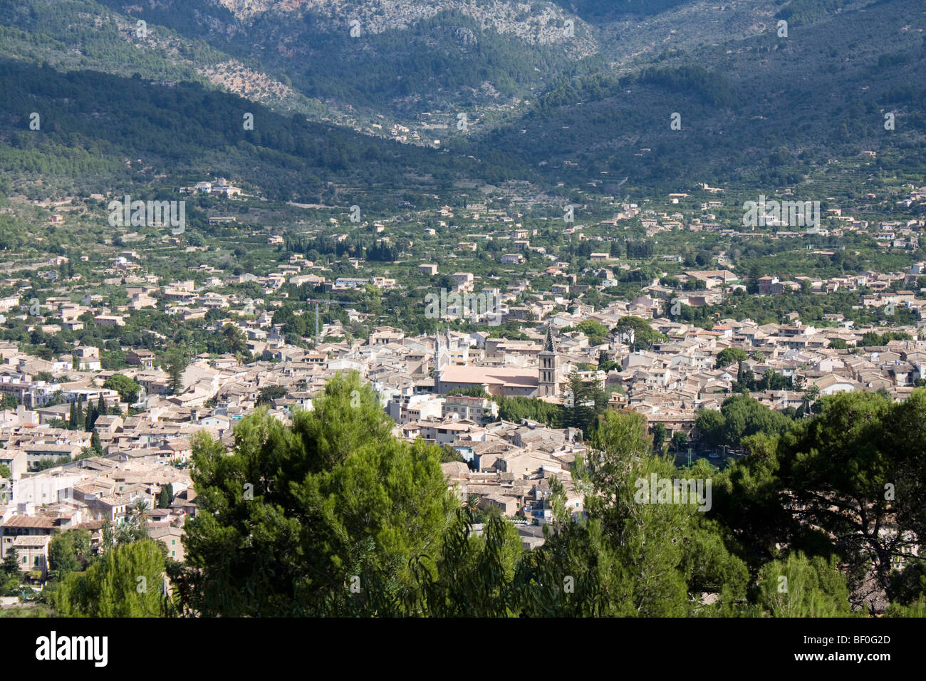 soller Sóller town majorca mallorca spain Balearic Islands Stock Photo ...