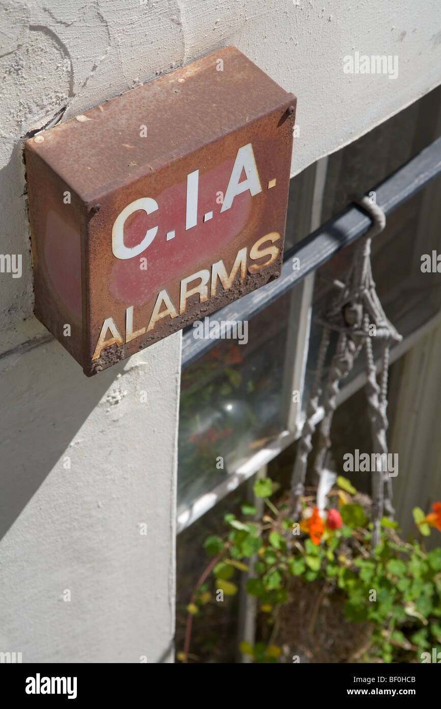 Home alarm showing signs of age Stock Photo - Alamy