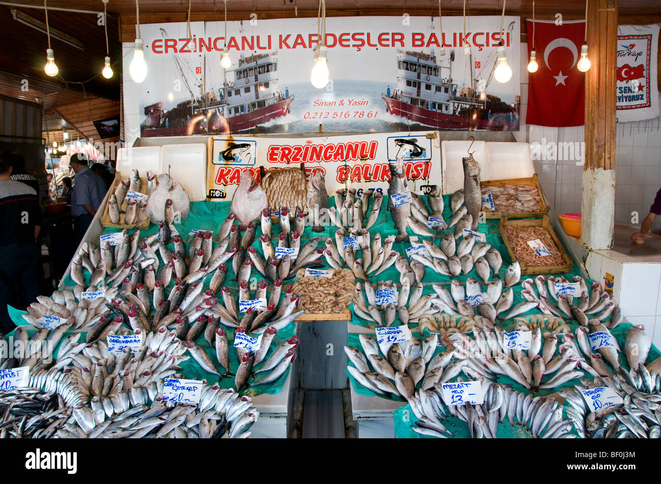 Istanbul Turkey Kumkapi Balik Pazar fish market Stock Photo - Alamy