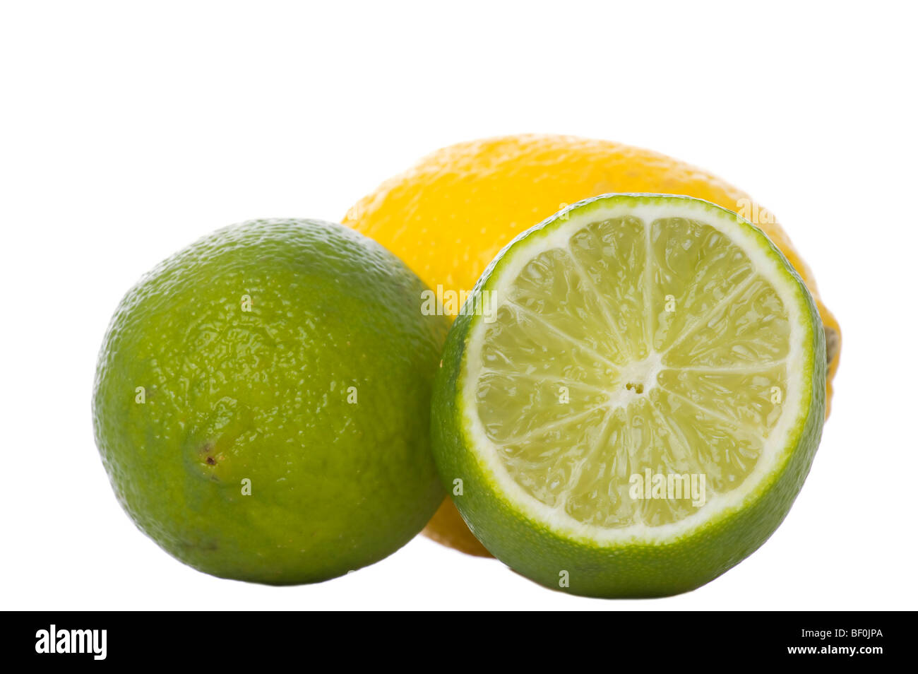object on white - raw Lime close up Stock Photo - Alamy