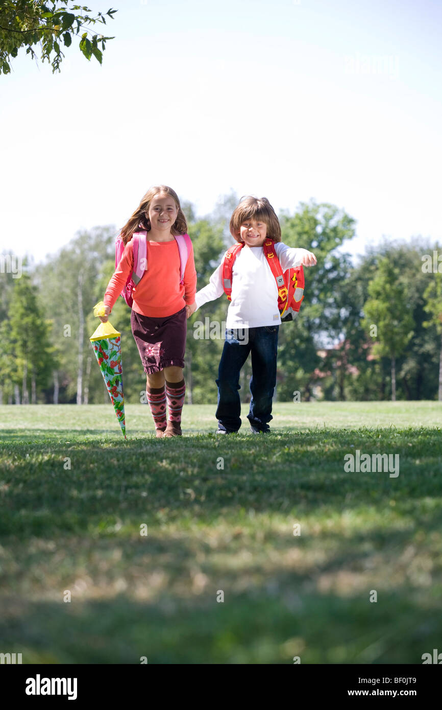 First time to school hi-res stock photography and images - Alamy