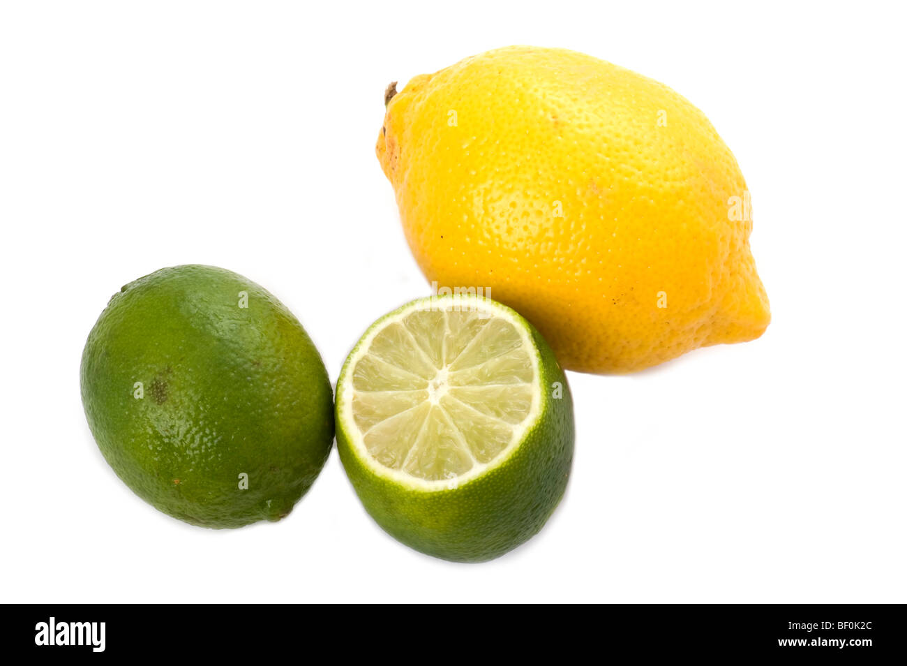 object on white - raw Lime close up Stock Photo - Alamy