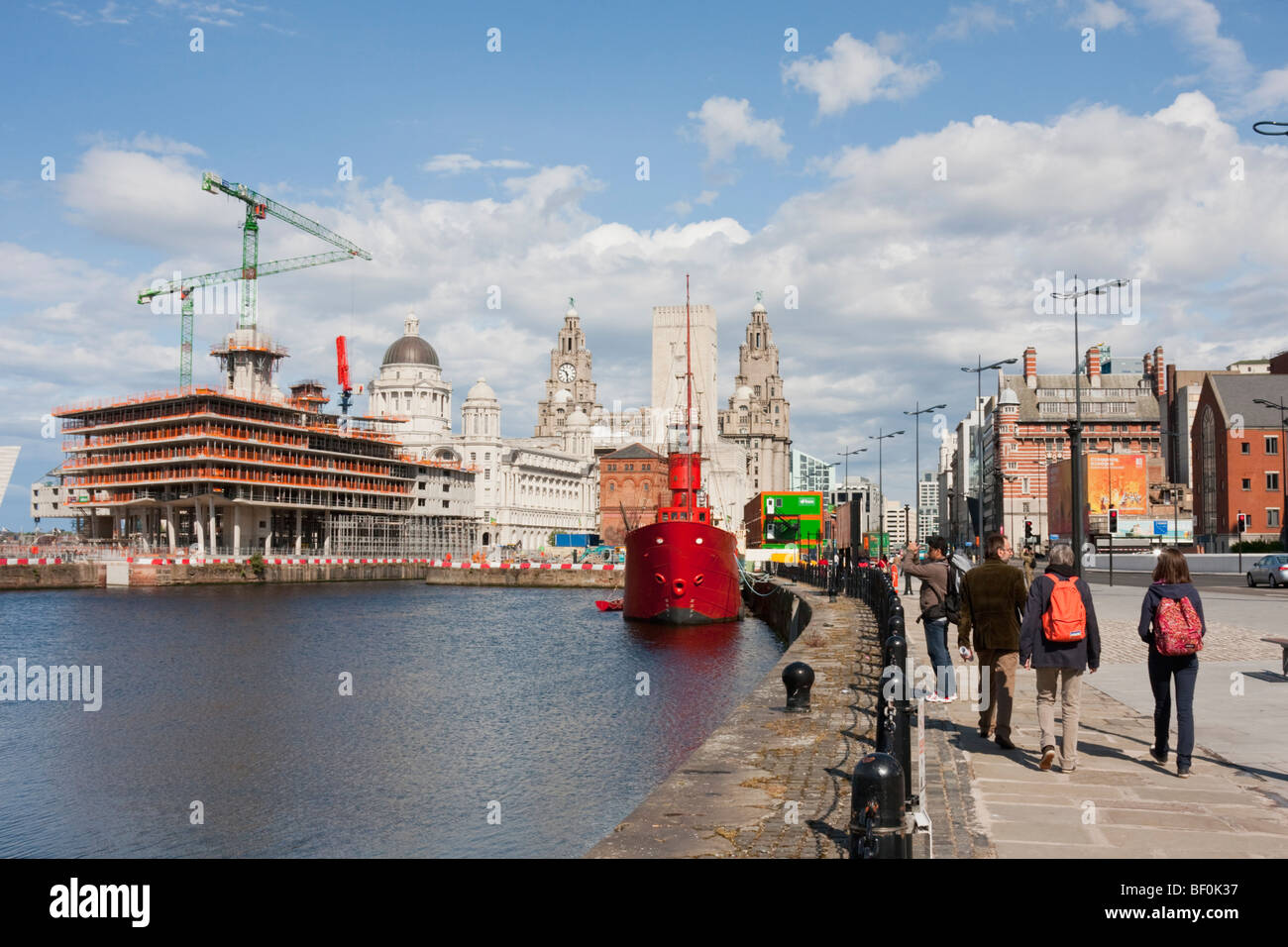 Liverpool Development and Canning Dock, Liverpool, England Stock Photo ...