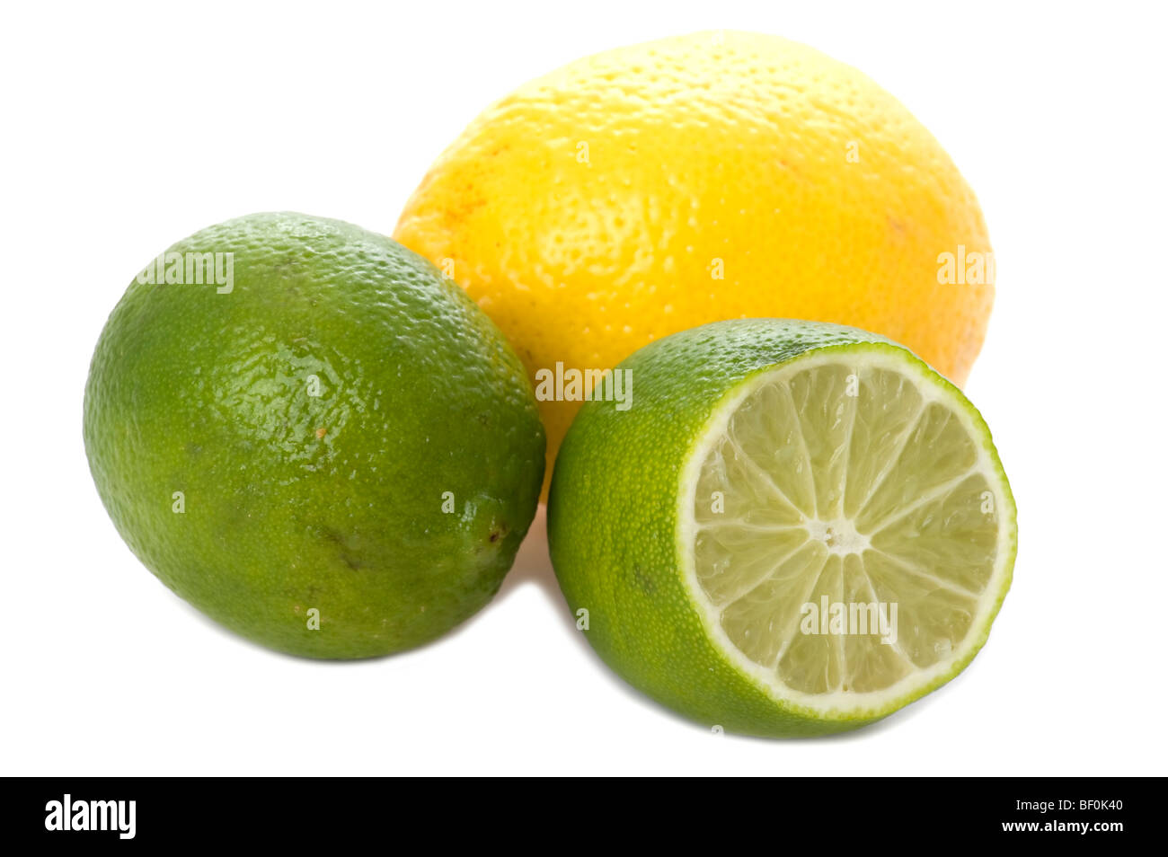 object on white - raw Lime close up Stock Photo - Alamy