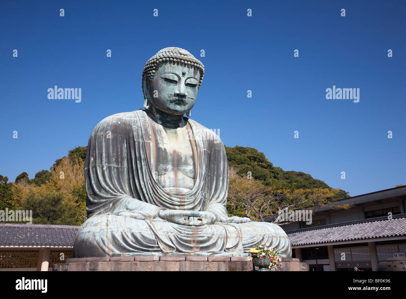 Daibutsu - famous Great Buddha bronze statue in Kamakura, Kotokuin ...