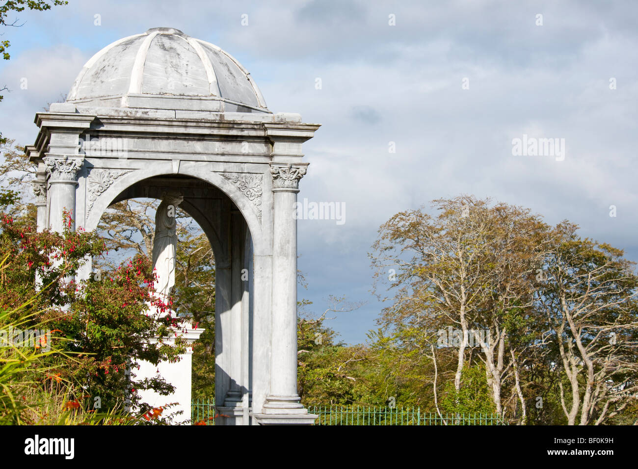 The Matheson Memorial in the grounds of Stornoway Castle on the Isle of ...