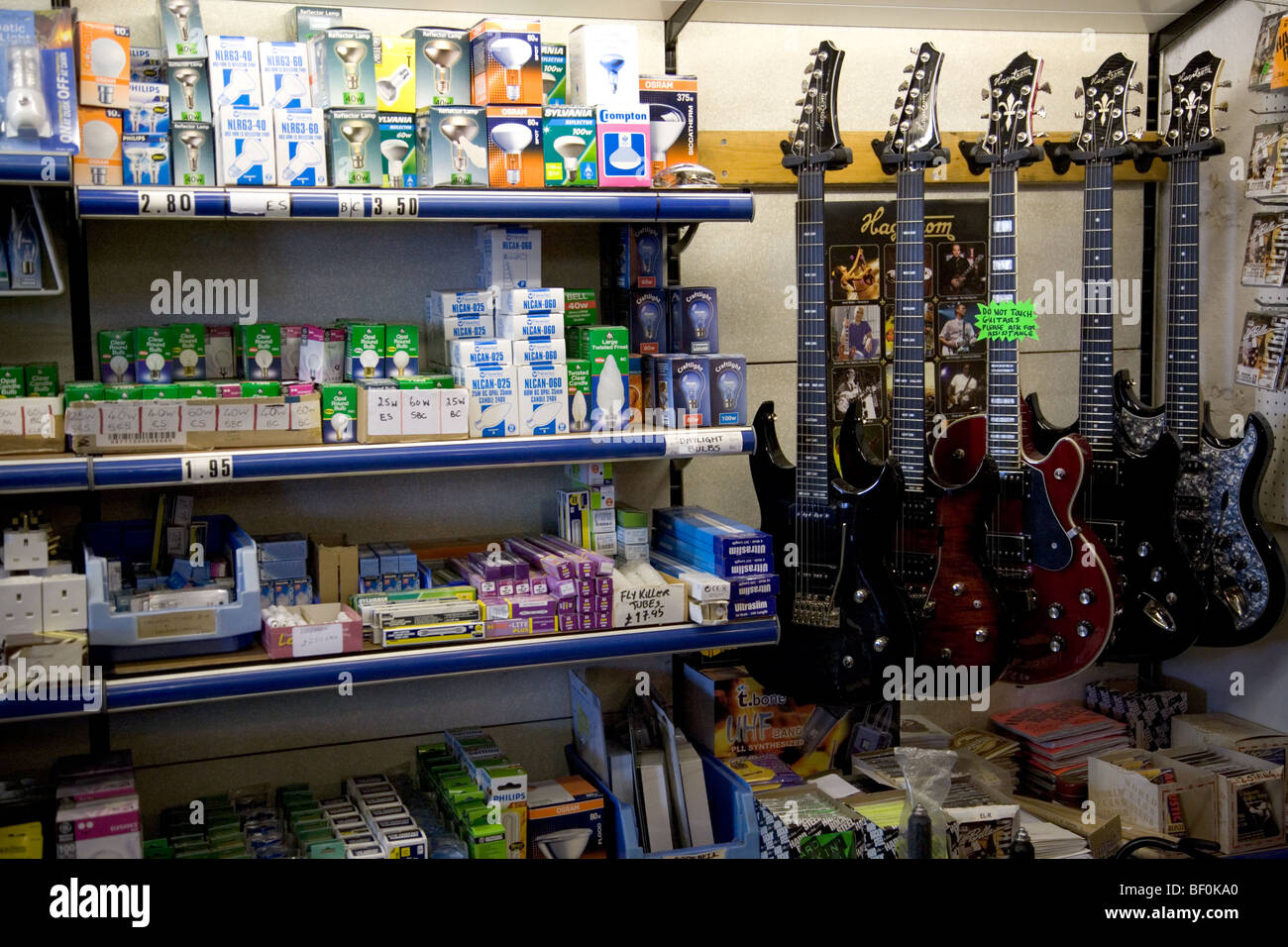 Shop shelves in rural outlet Stock Photo - Alamy