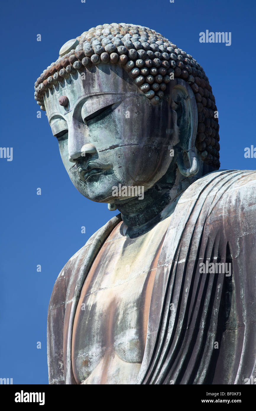 Daibutsu - famous Great Buddha bronze statue in Kamakura, Kotokuin ...