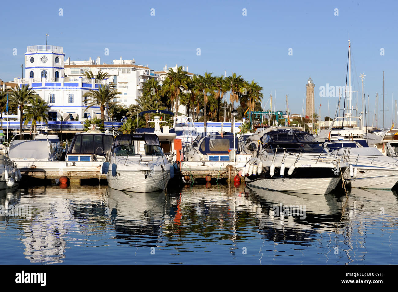 Estepona port Marina Malaga white village pueblo blanco Spain Stock ...