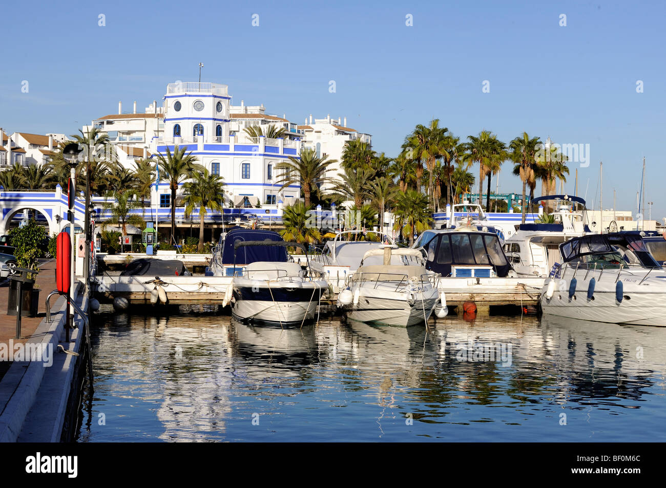 Estepona port Marina Malaga white village pueblo blanco Spain Stock ...