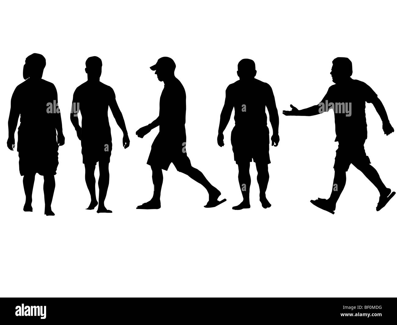 People Silhouette Illustration High Resolution Stock Photography and ...