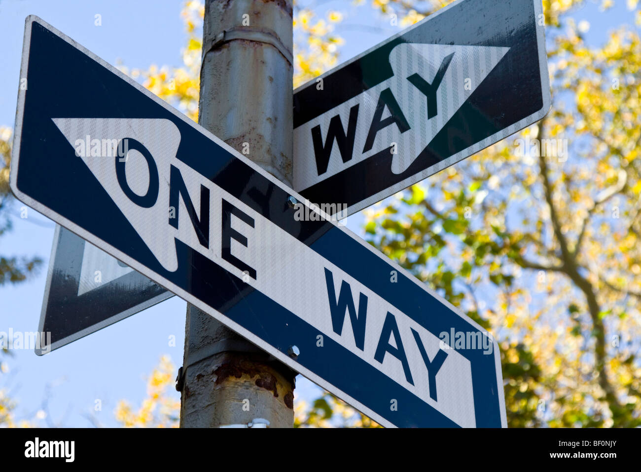 Each way is a one way Stock Photo - Alamy