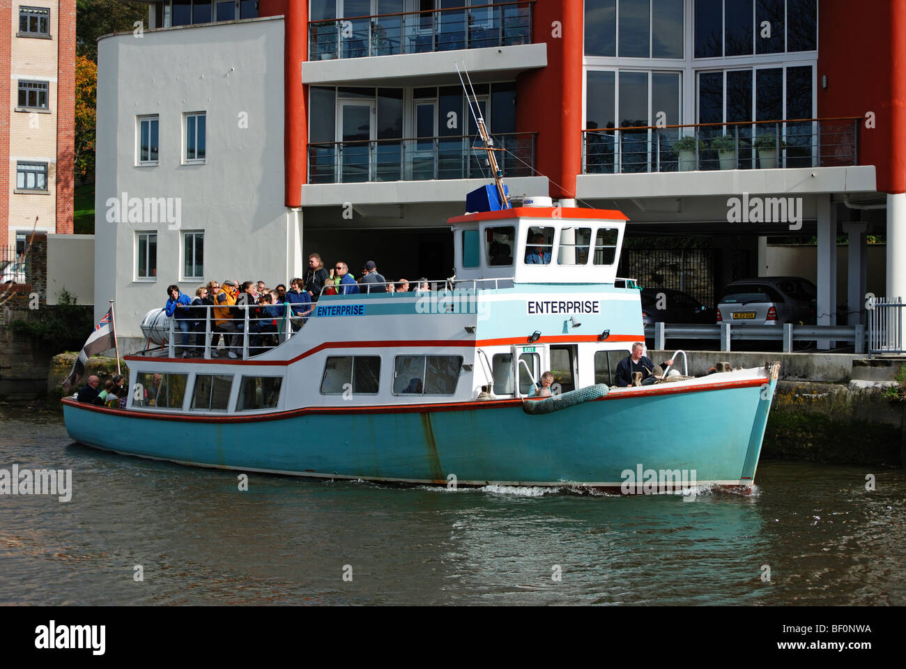 River fal and boat hi-res stock photography and images - Alamy
