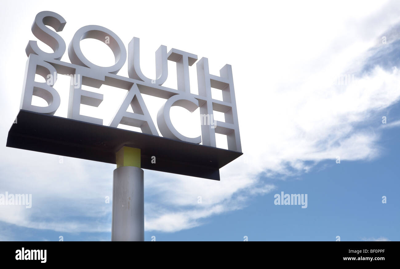 Florida beach sign word hi-res stock photography and images - Alamy