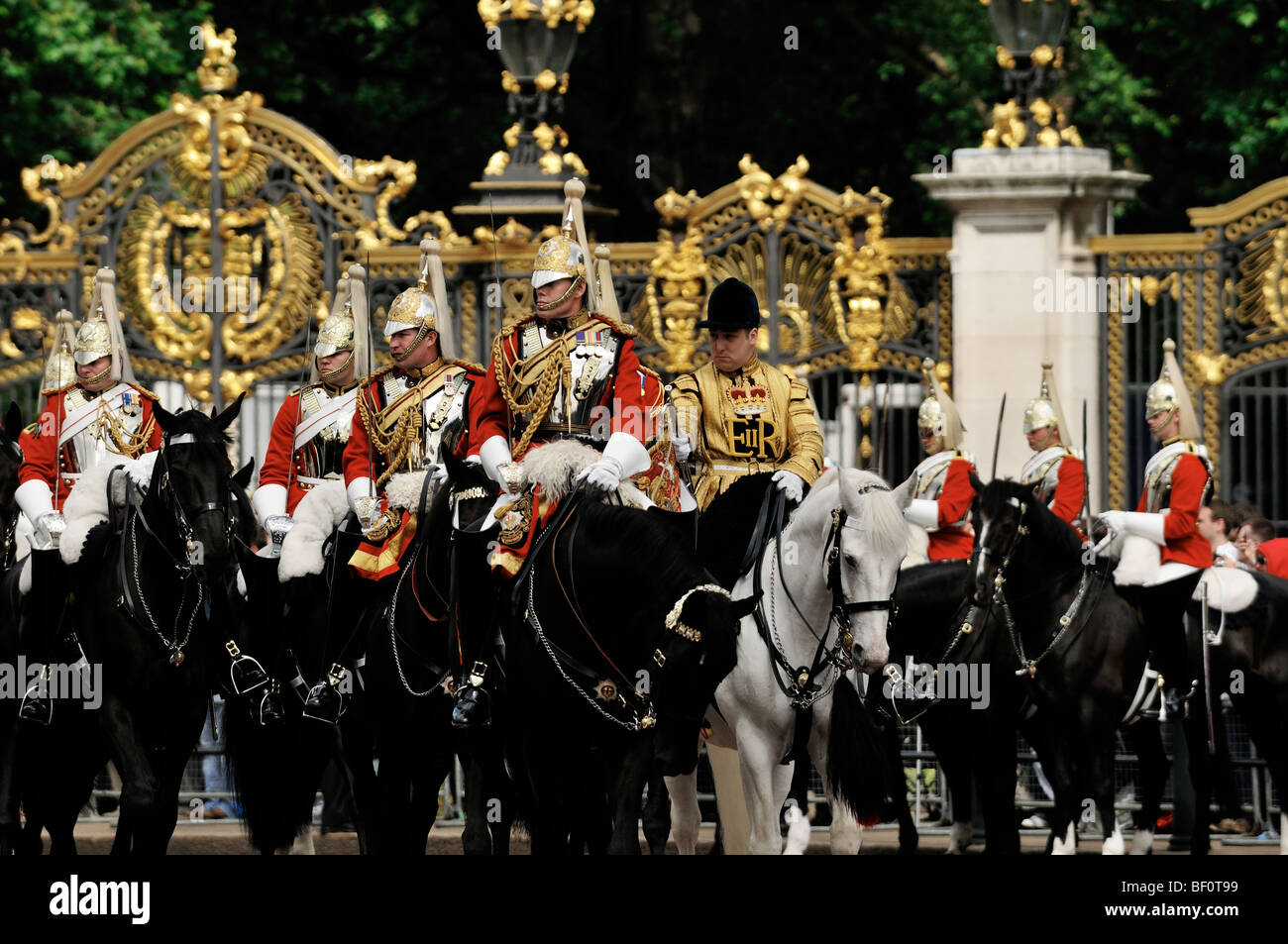 Trooping the Colour 2009 outside Buckingham Palace, London, England ...