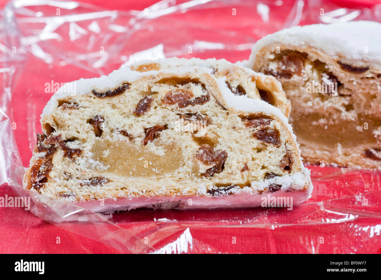 German Stollen fruit loaf, christmas cake Stock Photo - Alamy