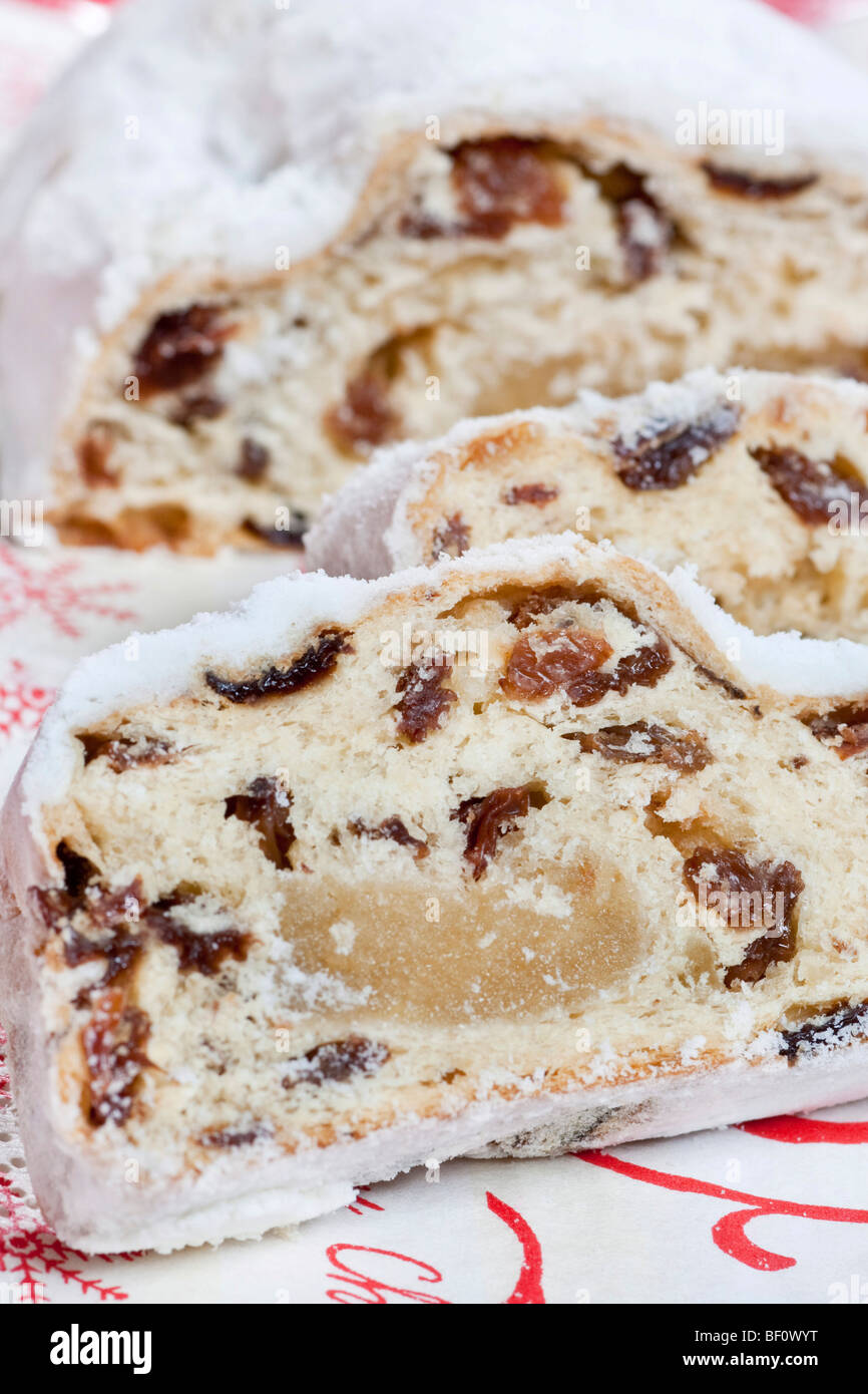 German stollen slices hi-res stock photography and images - Alamy