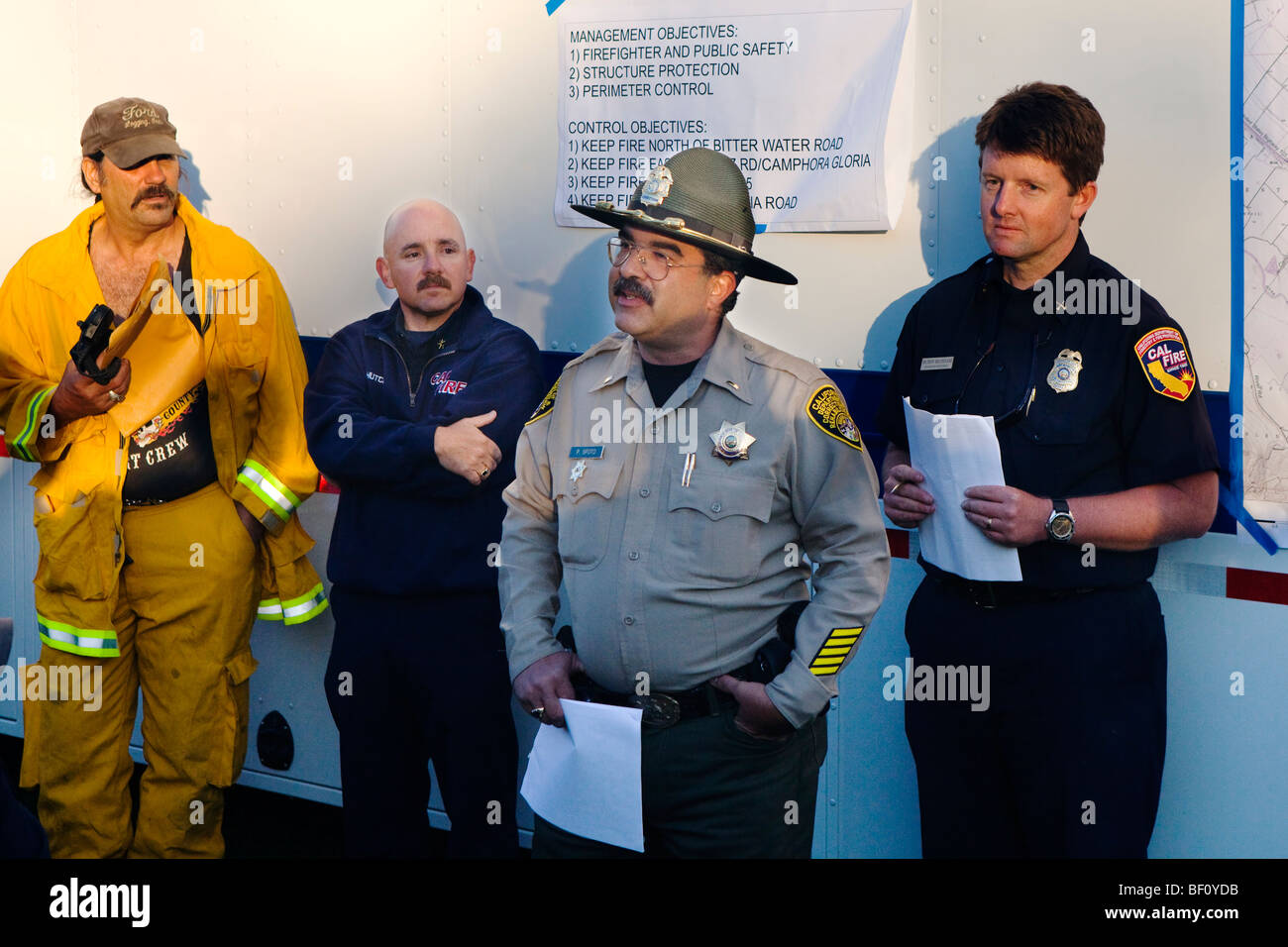 Wildland firefighters at California Gloria wildfire in Monterey County ...