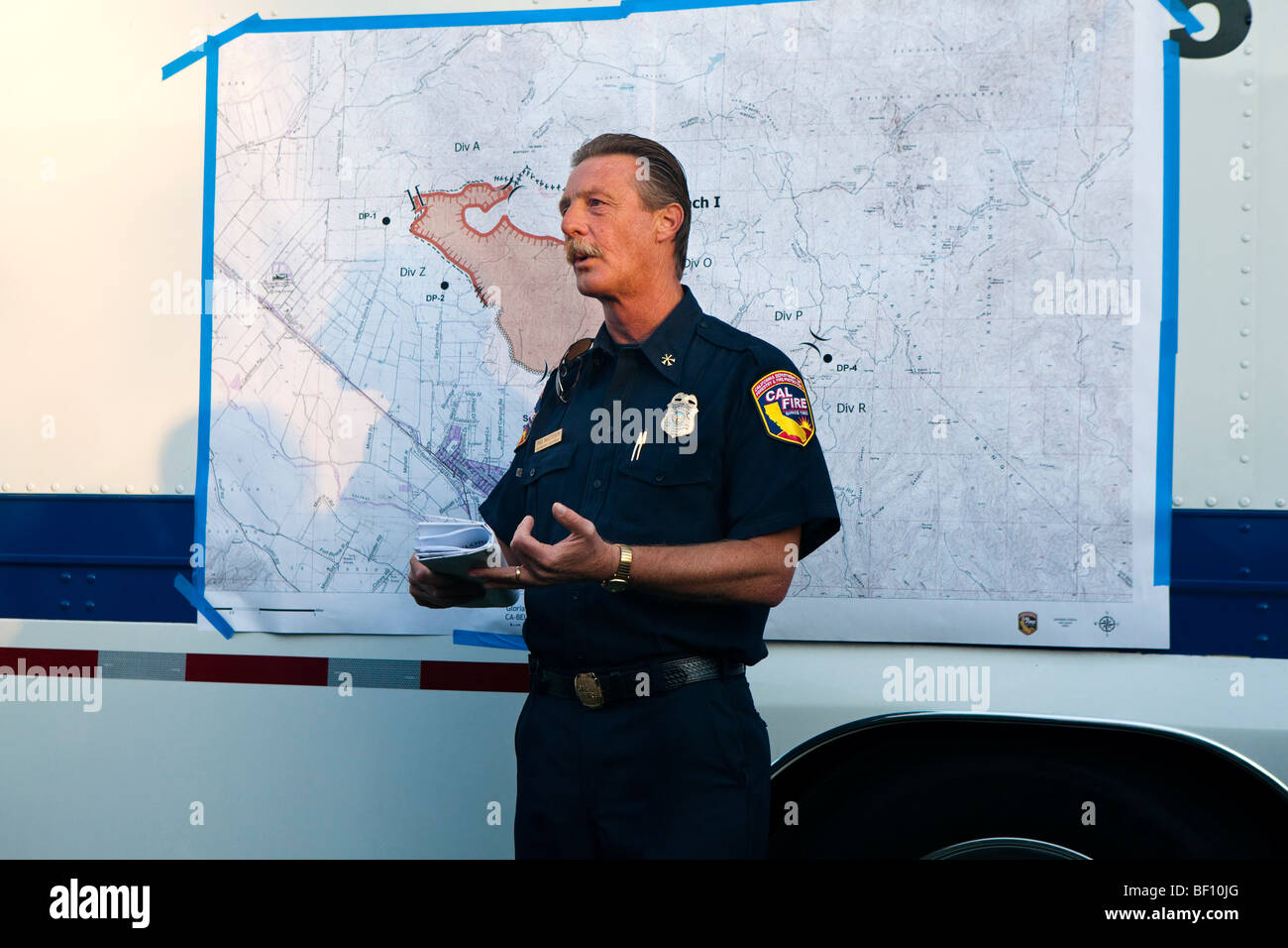 Wildland firefighters at California Gloria wildfire in Monterey County ...