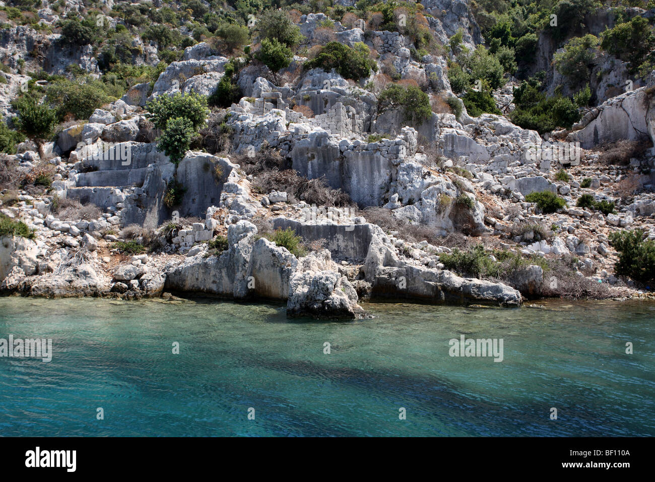 Sunken City of Kekova Turkey Stock Photo - Alamy