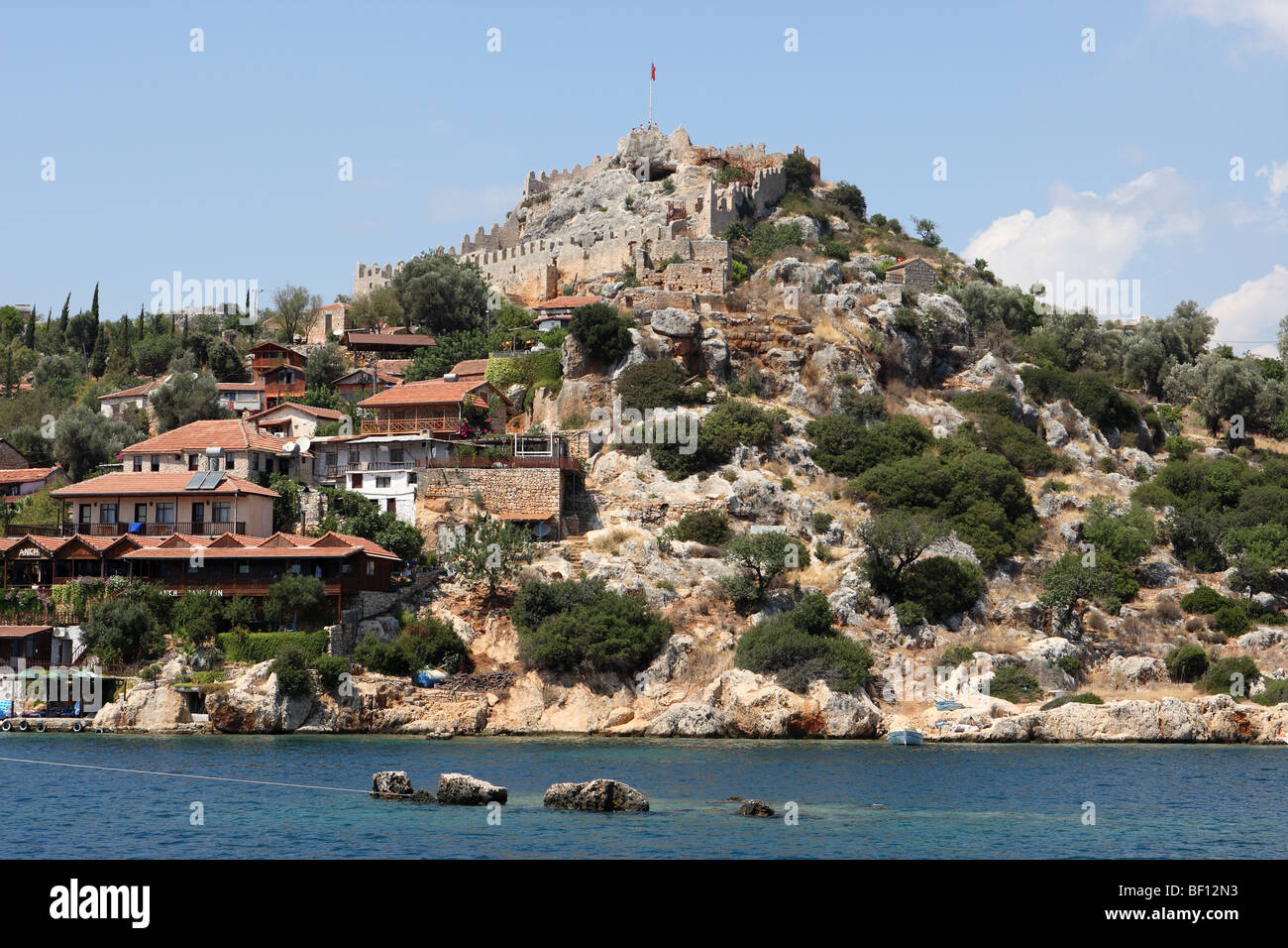 Simena Castle Kekova Turkey Stock Photo - Alamy