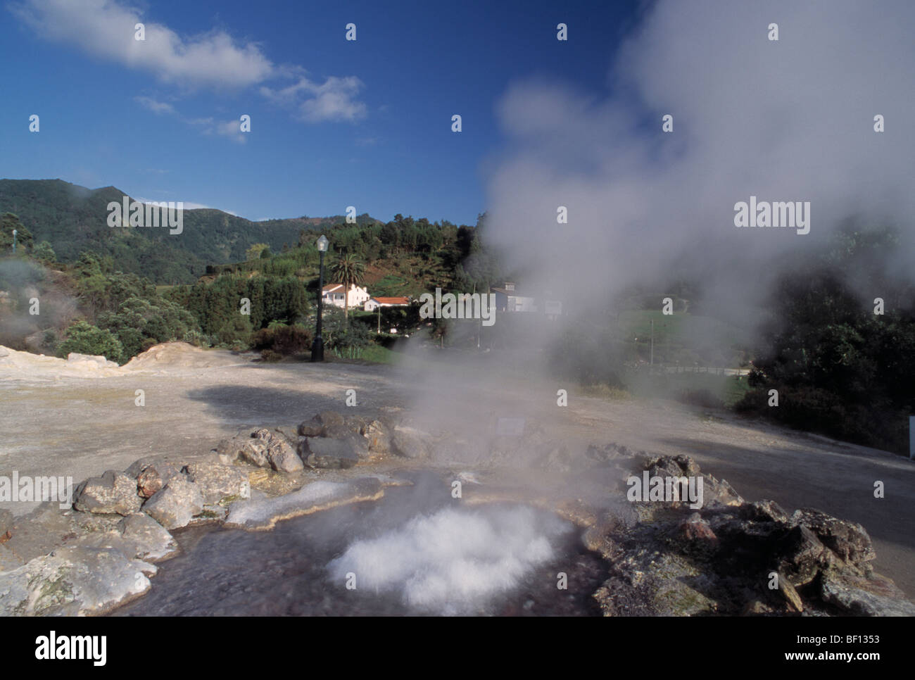 caldeiras das furnas, furnas, sao miguel, azores, portugal Stock Photo ...