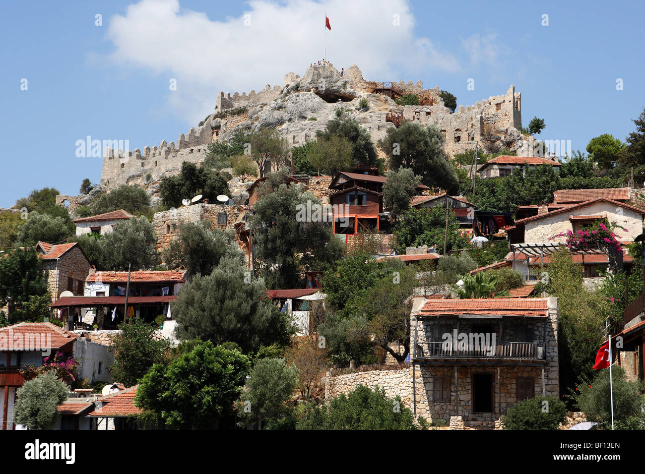 Simena Castle Kekova Turkey Stock Photo - Alamy