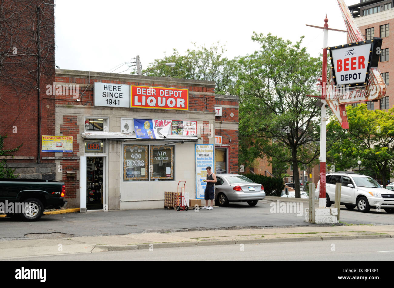 The Beer Depot a liquor store in Anne Arbor, Michigan Stock Photo - Alamy